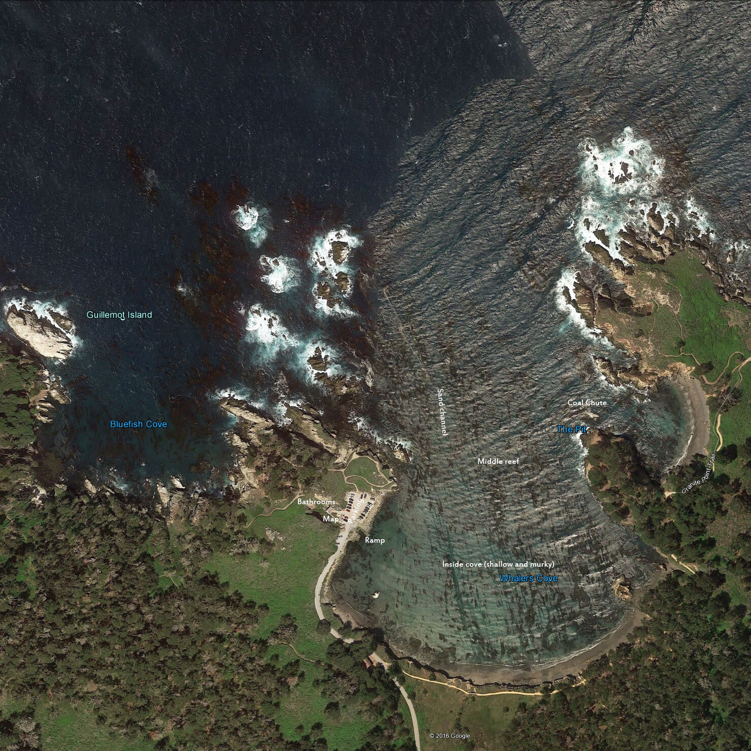 Image point-lobos-map - Spanglers' Scuba